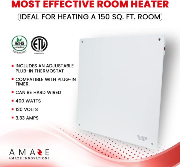 Amaze-Heater SOLO 400-Watt Electric Convection Room Heater – Amaze Heaters